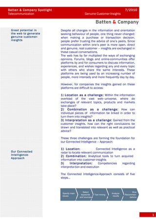 Spotlight Connected Intelligence | PPT | Phone Services | Home Utilities