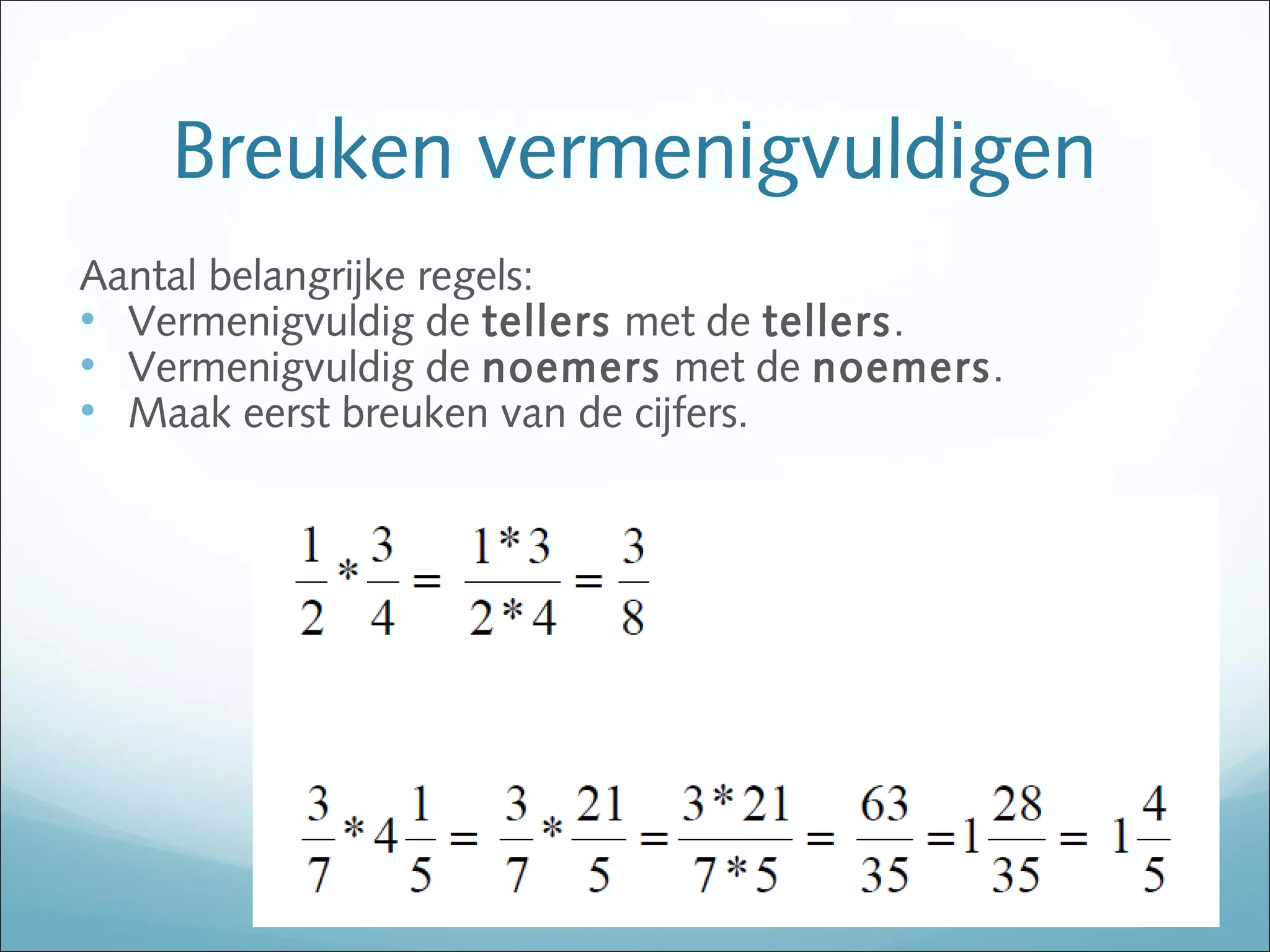 101026 rekenen breuken | PPT