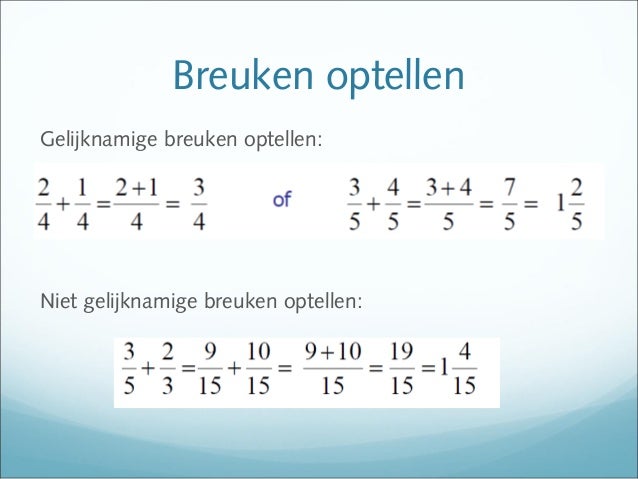 101026 rekenen breuken