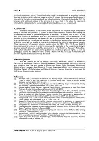 Evaluation of Research Standards at Ministry of Research, Technology ...