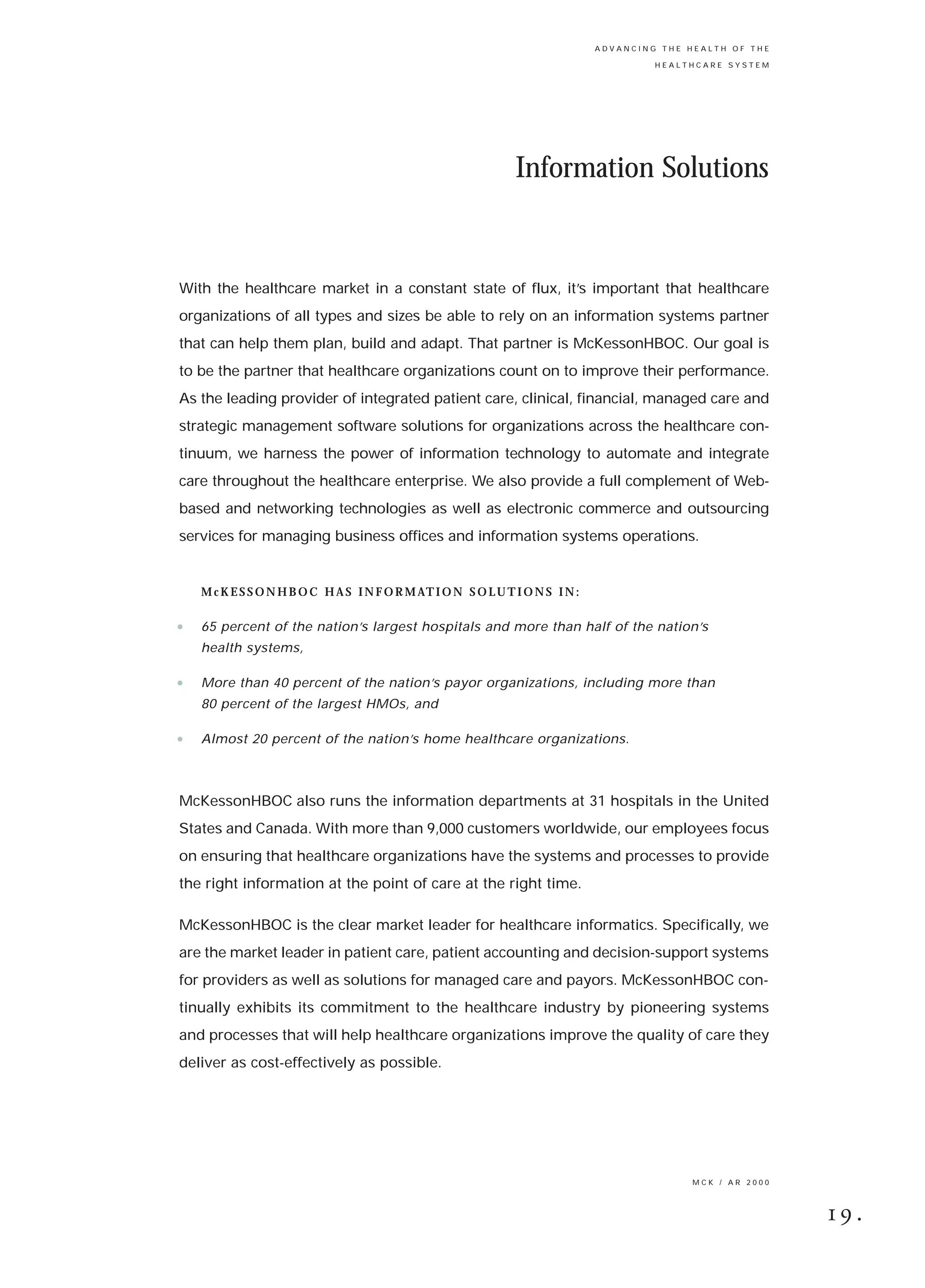 mckesson Annual Report 2000 | PDF