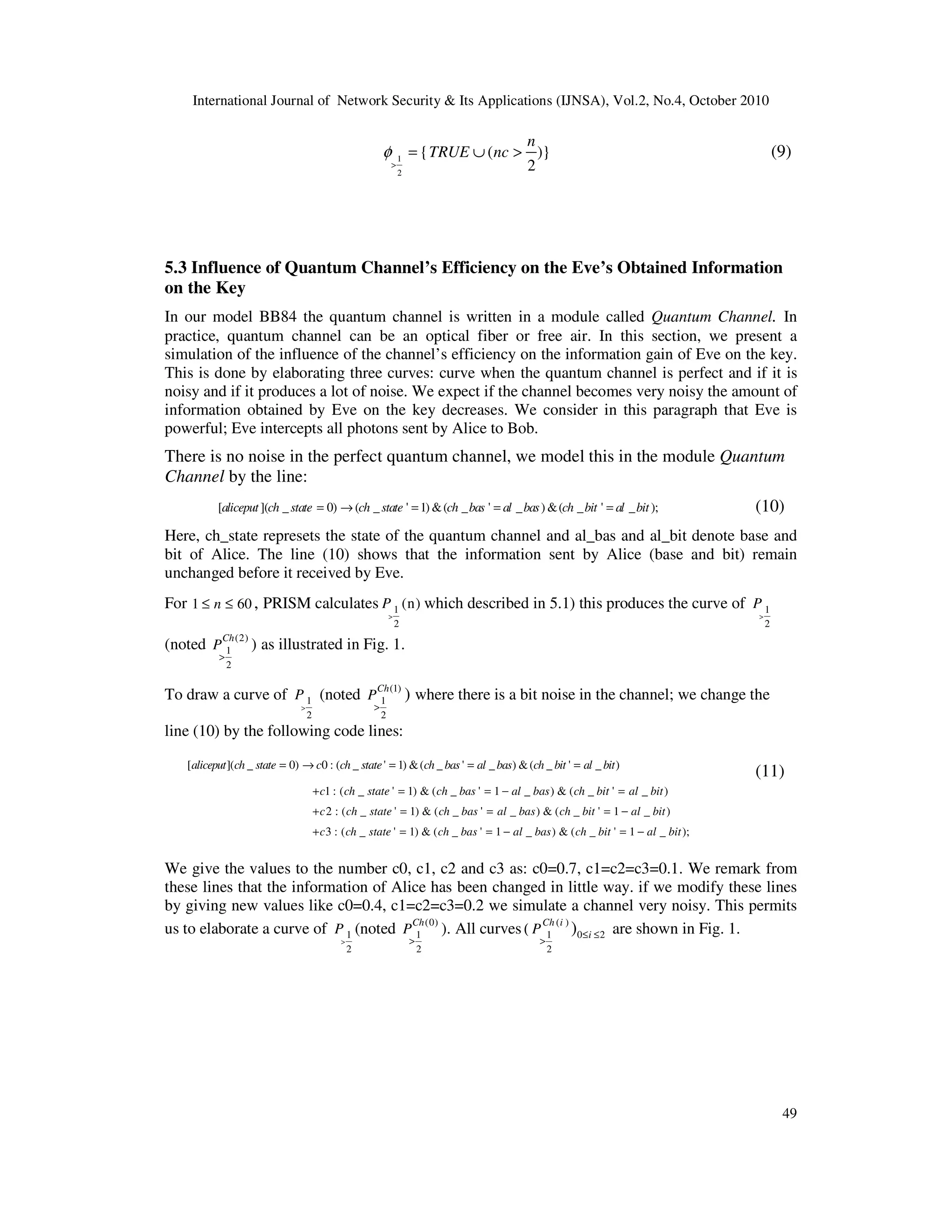 VERIFICATION OF QUANTUM CRYPTOGRAPHY PROTOCOLS BY MODEL CHECKING1010ijnsa04 | PDF