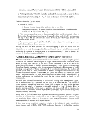 VERIFICATION OF QUANTUM CRYPTOGRAPHY PROTOCOLS BY MODEL ...