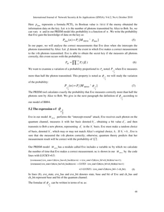 VERIFICATION OF QUANTUM CRYPTOGRAPHY PROTOCOLS BY MODEL CHECKING1010ijnsa04 | PDF