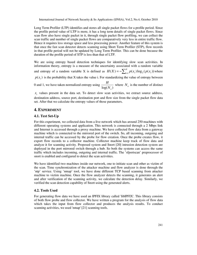 Adrisya A Flow Based Anomaly Detection System For Slow And Fast Scan Pdf