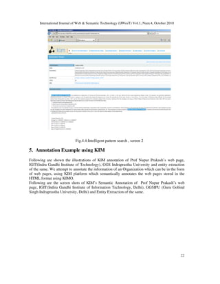 Semantic Annotation Framework For Intelligent Information Retrieval Using KIM Architecture | PDF ...
