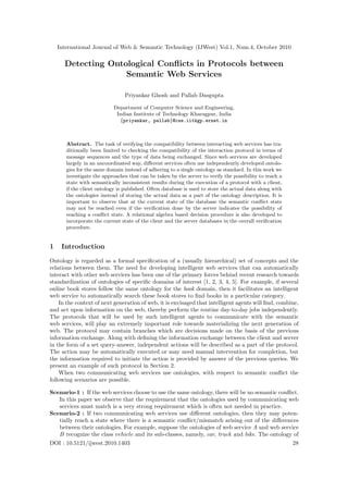 Detecting Ontological Conflicts in Protocols between Semantic Web Services | PDF