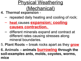 10 10 types of weathering | PPT