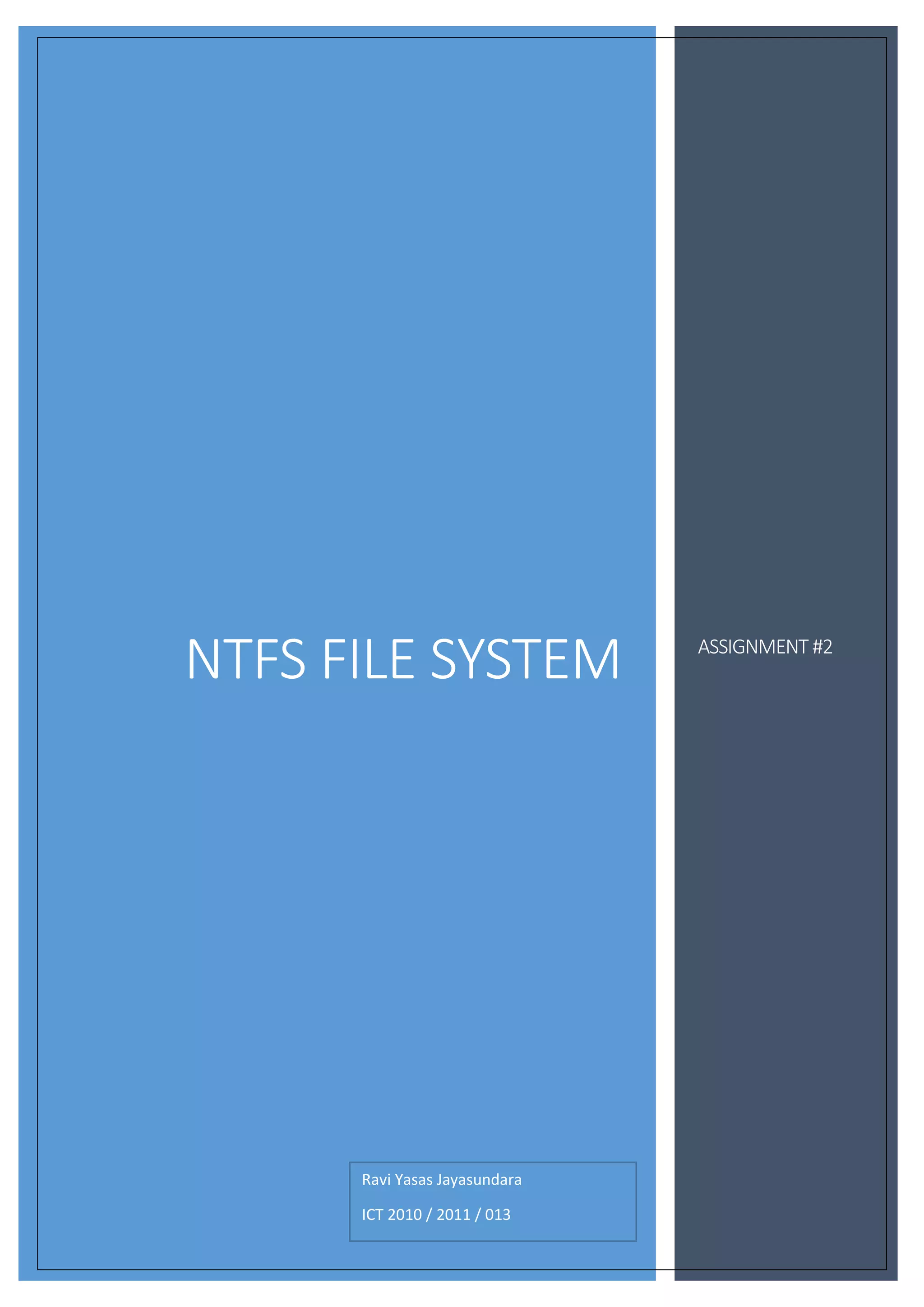 NTFS file system | PDF