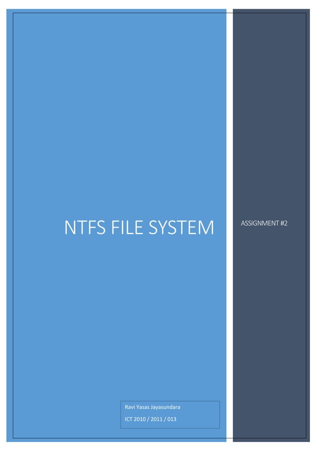 NTFS file system | PDF