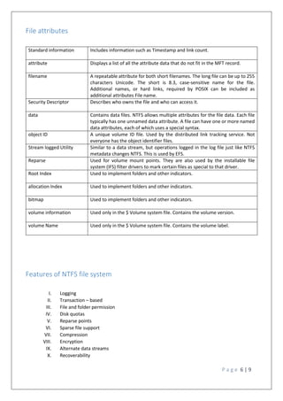 NTFS file system | PDF
