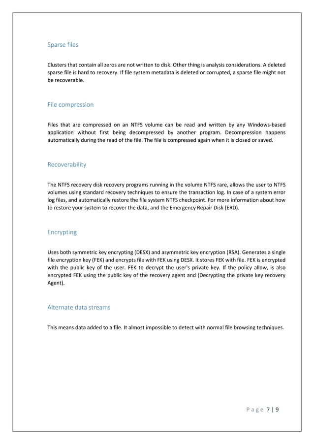 NTFS file system | PDF