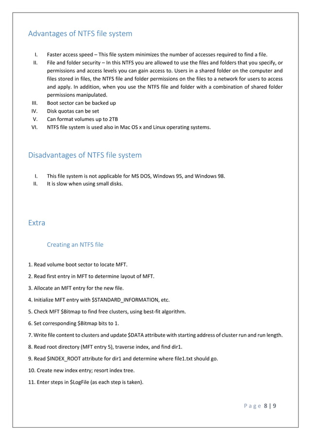 NTFS file system | PDF