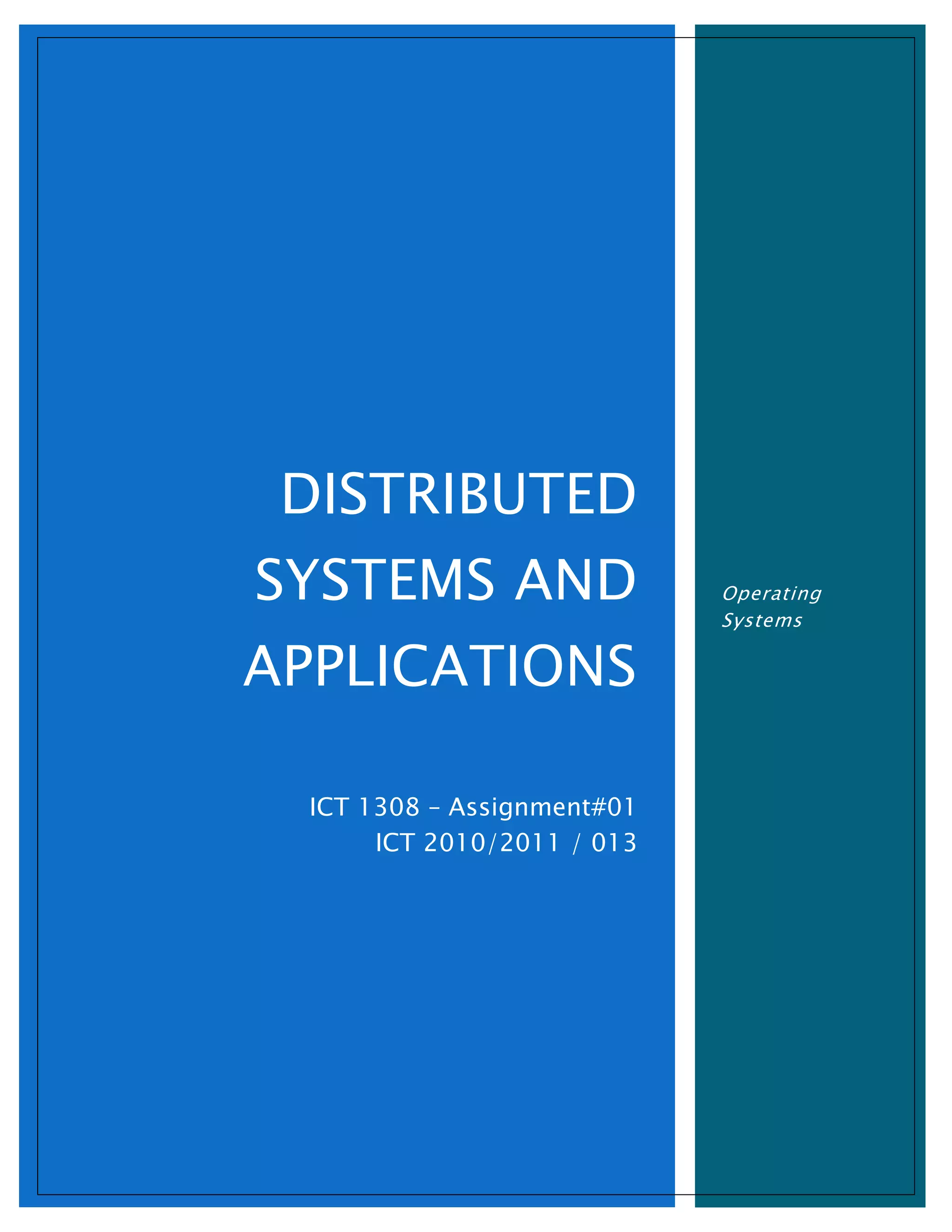 Distributed systems | PDF