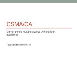 CSMA/CA | PPTX