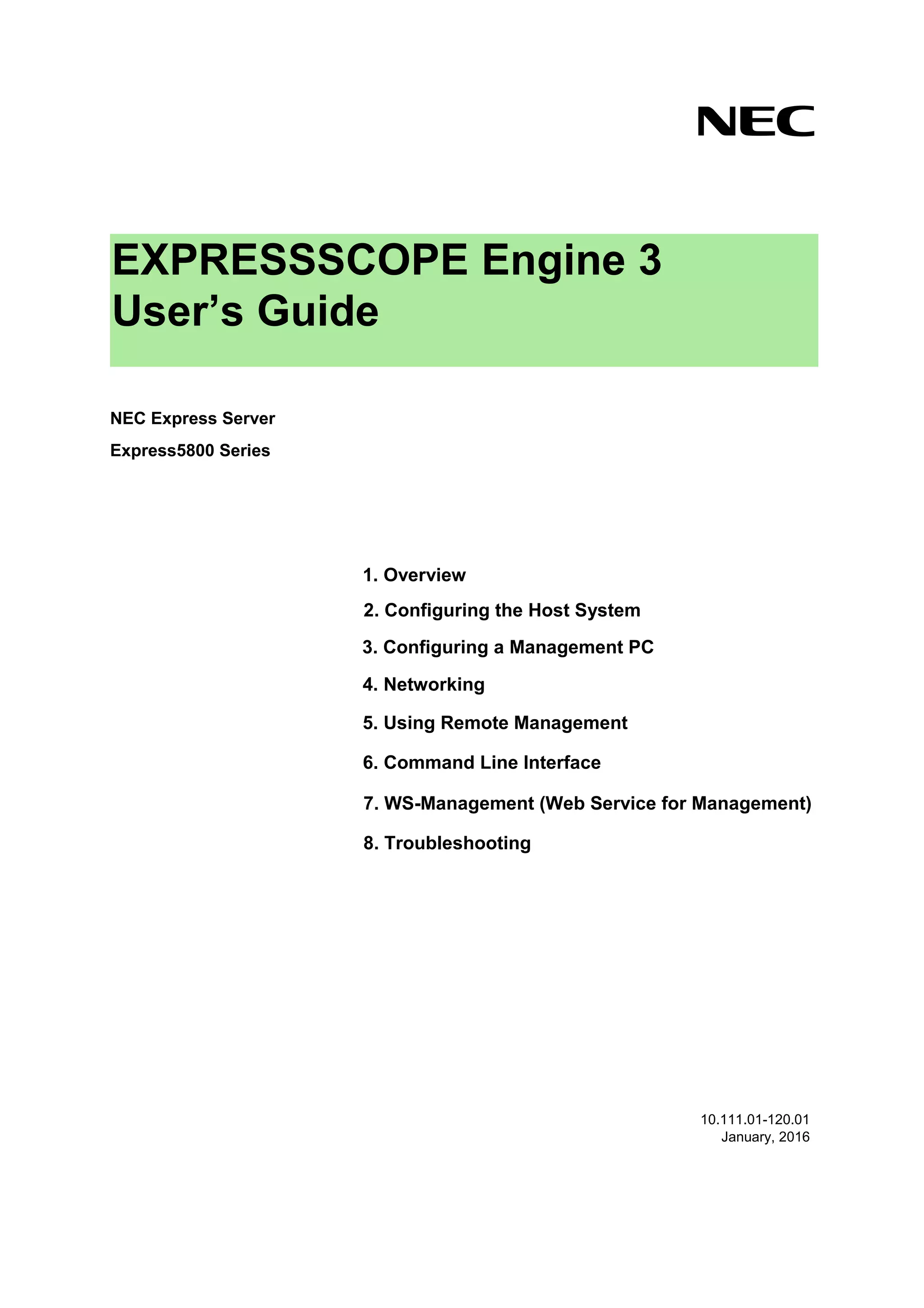 NEC Server Documents | PDF