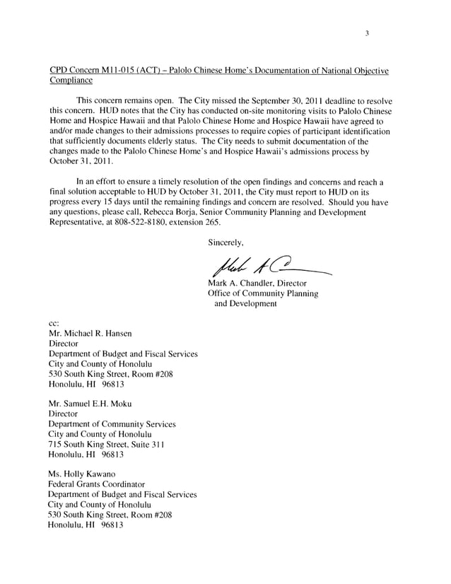 Oct. 11 Hud Letter to City | PDF