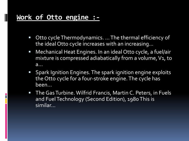 Otto cycle and Otto Enigine | PPT