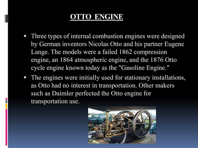 Otto cycle and Otto Enigine | PPT