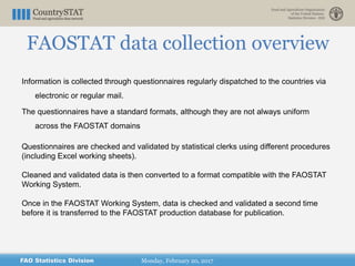 Data Management System of the FAO Statistics Divison | PPT
