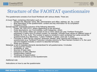 Data Management System of the FAO Statistics Divison | PPT