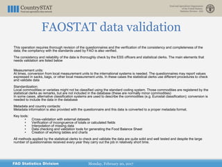 Data Management System of the FAO Statistics Divison | PPT