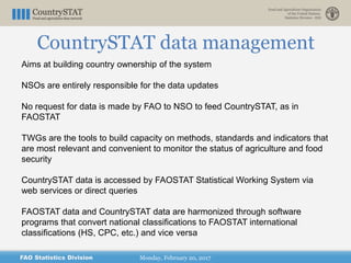 Data Management System of the FAO Statistics Divison | PPT