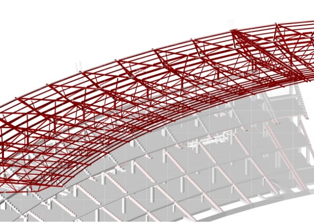 Football Stadium Roof Truss Steelwork