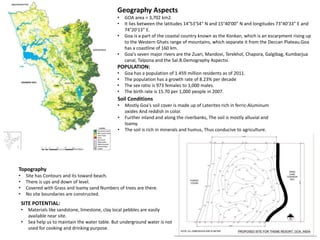 Site analysis for goa | PPTX