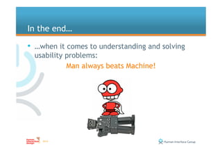 Man vs Machine: Qualitative vs Quantitative UX testing | PPT