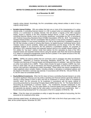 goldman sachs Consolidated Statement of Financial Condition | PDF
