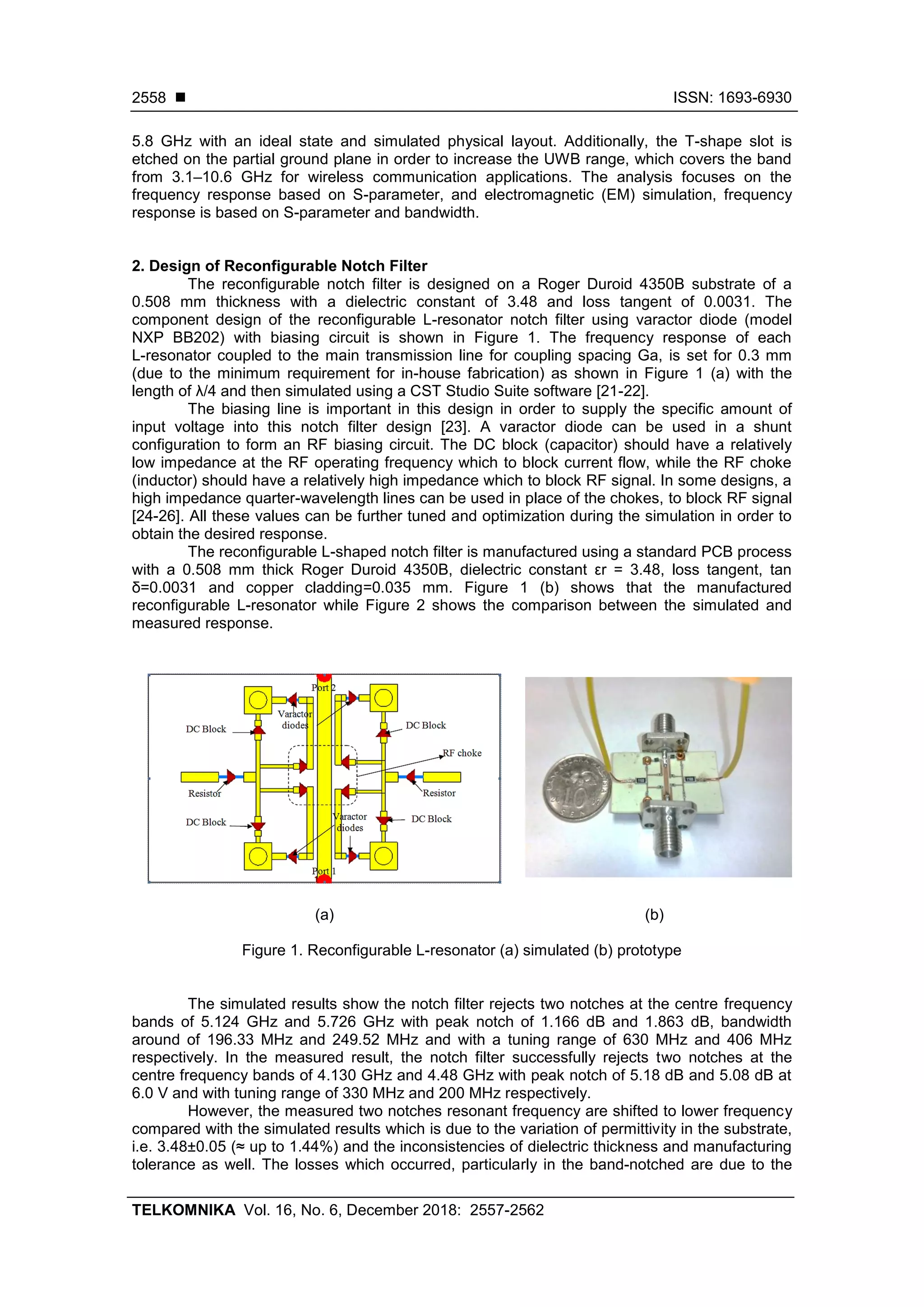 A Compact Reconfigurable Dual Band Notched Ultra Wideband Antenna Using Varactor Diodes Pdf