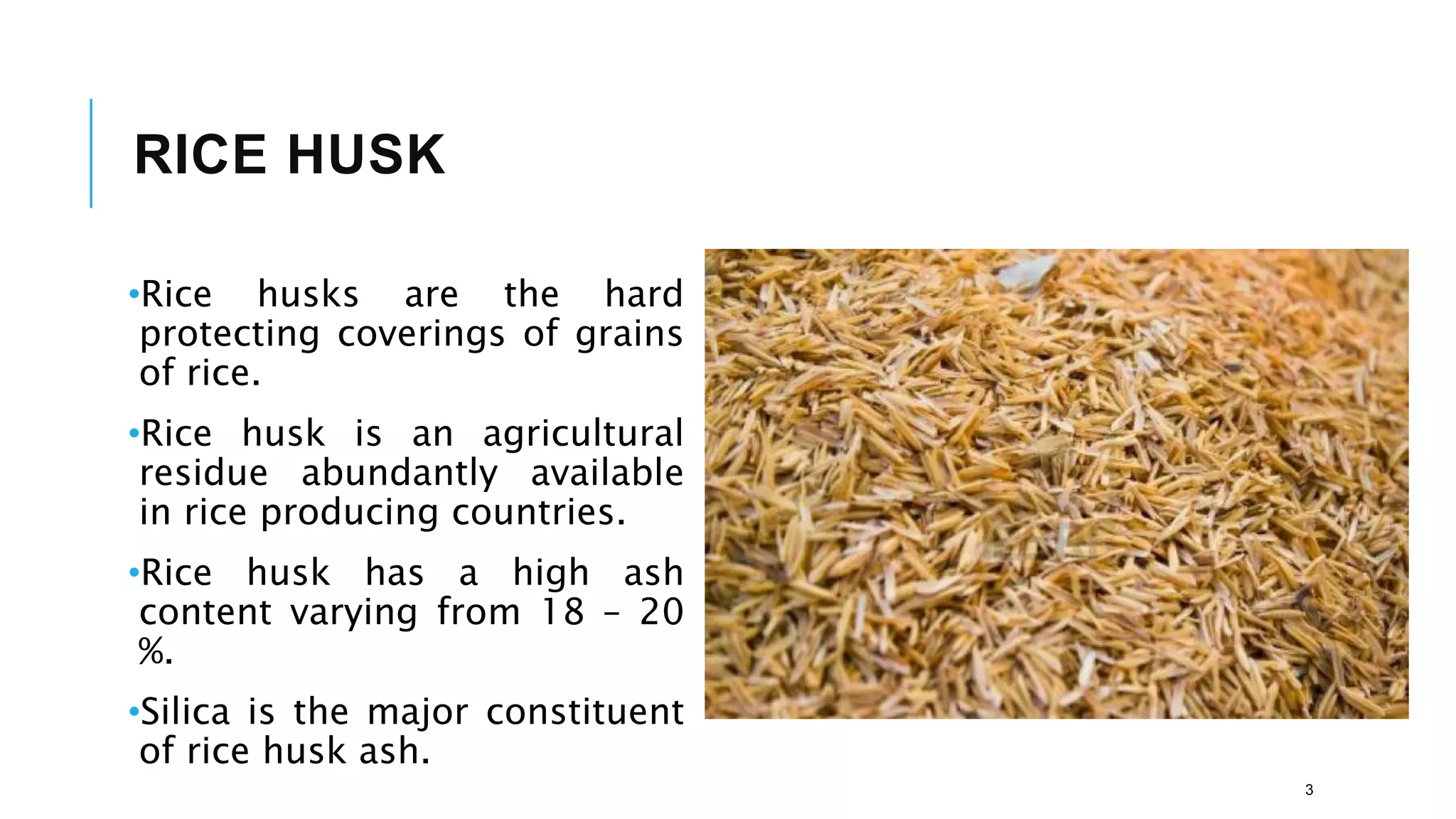 Study on SiC produced from Rice Husk as a Reinforcing agent | PPTX