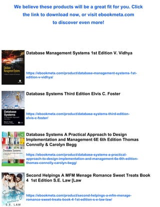 Database Management Systems 3rd Edition Raghu Ramakrishnan | PDF