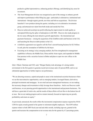 morgan stanley Earnings Archive 1st | PDF