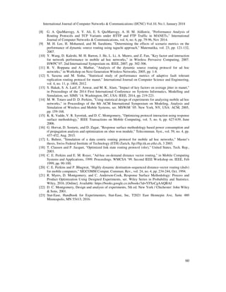 RESPONSE SURFACE METHODOLOGY FOR PERFORMANCE ANALYSIS AND MODELING OF MANET ROUTING PROTOCOLS | PDF