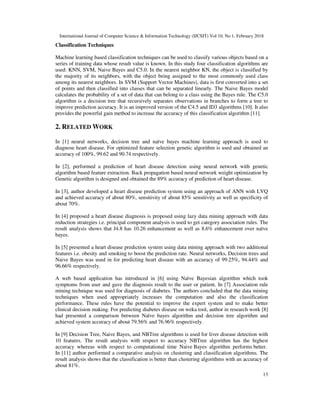 AN ALGORITHM FOR PREDICTIVE DATA MINING APPROACH IN MEDICAL DIAGNOSIS | PDF