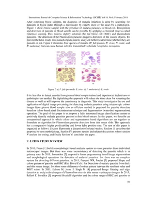 DETECTION OF MALARIA PARASITE IN GIEMSA BLOOD SAMPLE USING IMAGE PROCESSING | PDF