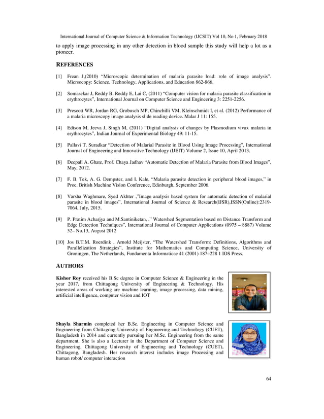 Detection of Malaria Parasite in Giemsa Blood Sample Using Image Processing | PDF