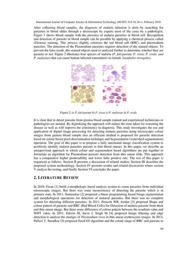 Detection of Malaria Parasite in Giemsa Blood Sample Using Image Processing | PDF