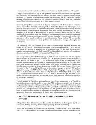 On the Classification of NP Complete Problems and Their Duality Feature ...