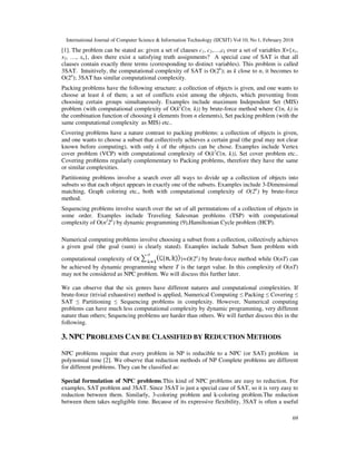 On the Classification of NP Complete Problems and Their Duality Feature ...