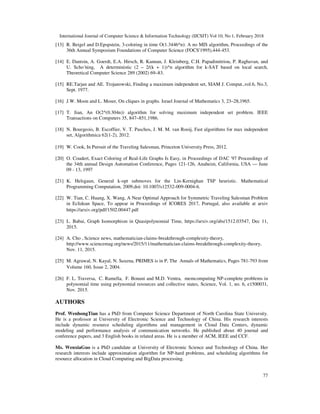 ON THE CLASSIFICATION OF NP COMPLETE PROBLEMS AND THEIR DUALITY FEATURE ...