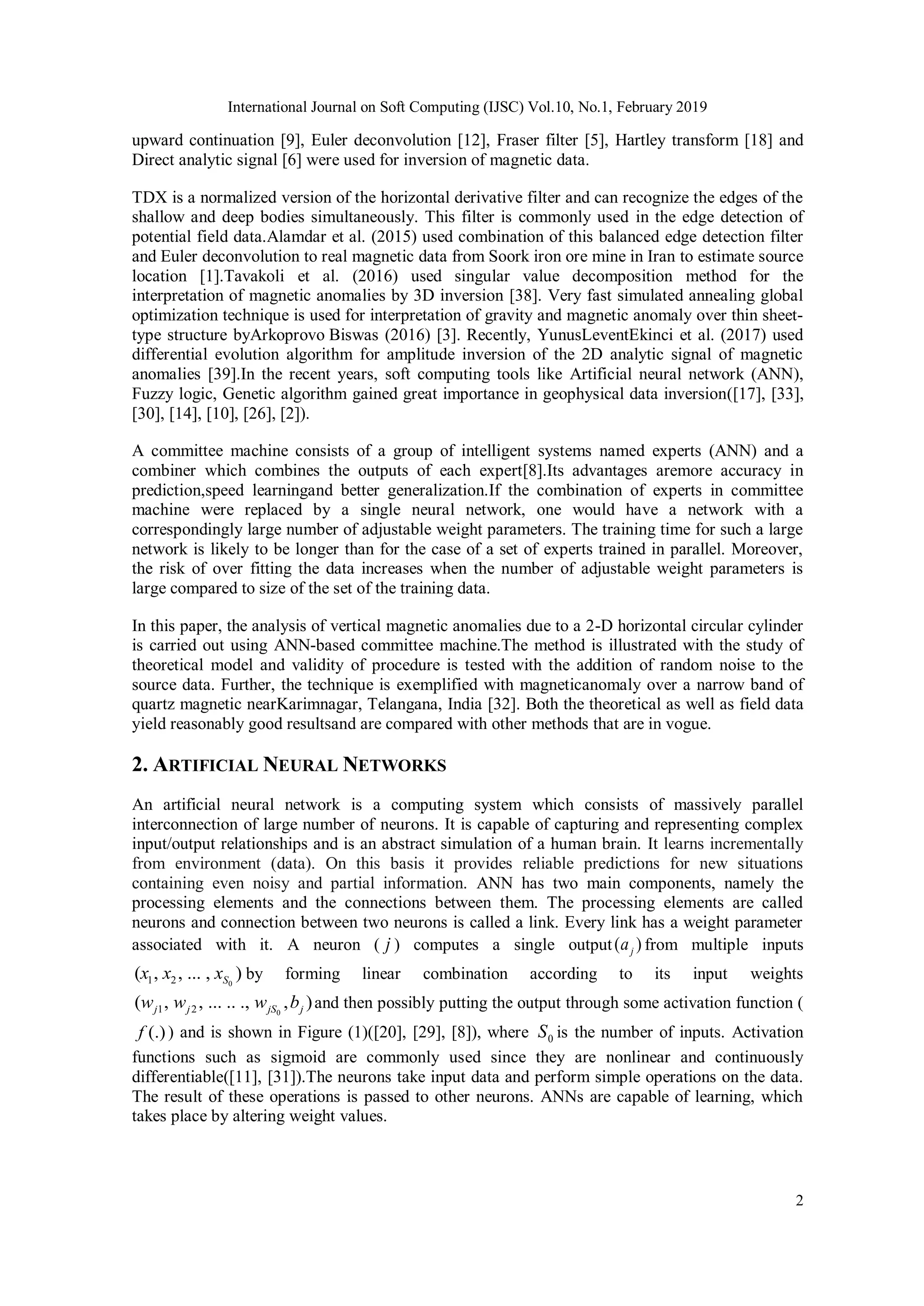Inversion of Magnetic Anomalies Due to 2-D Cylindrical Structures – By ...