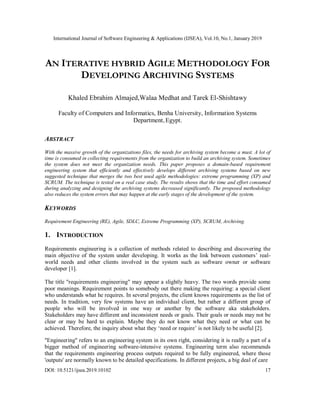 An Iterative Hybrid Agile Methodology for Developing Archiving Systems ...