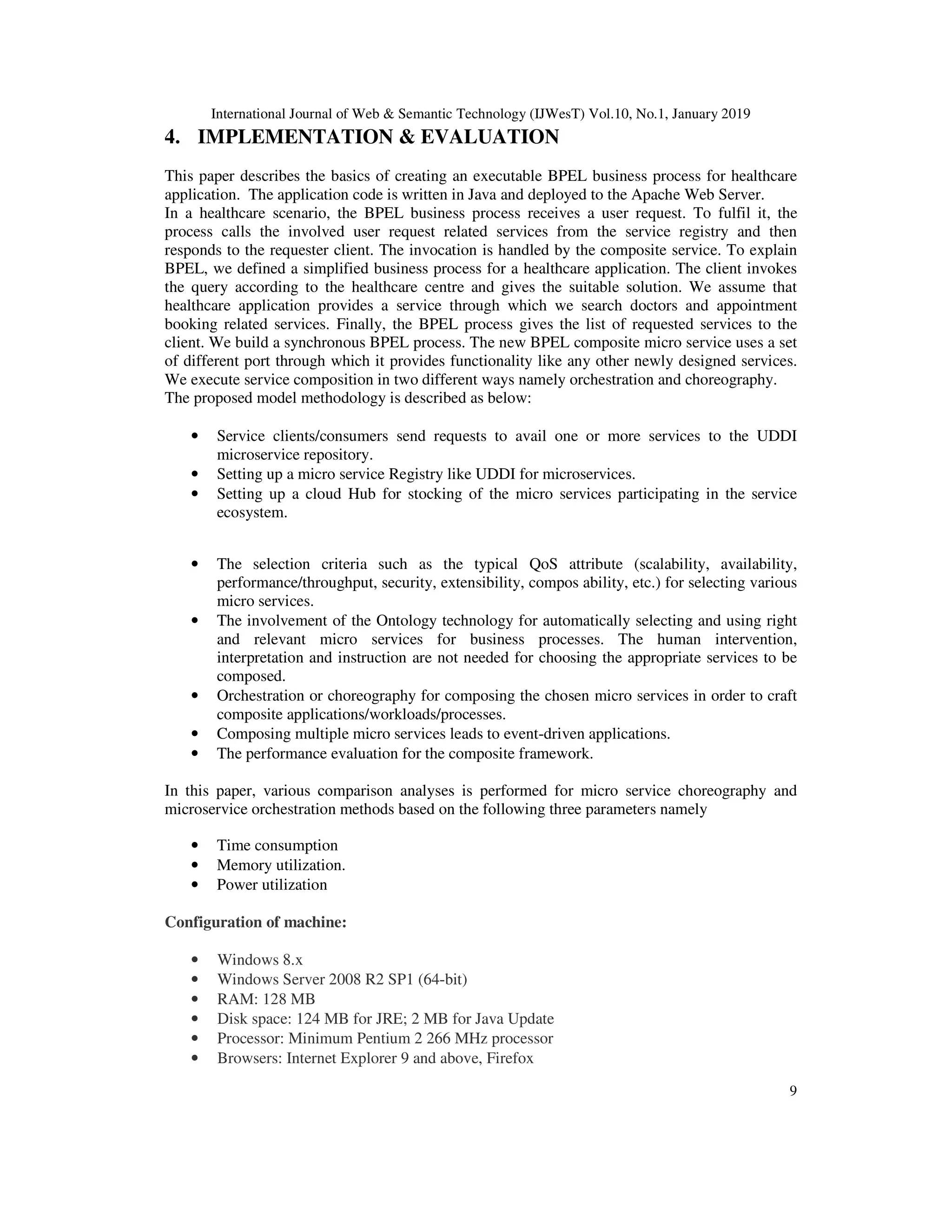 SELECTION MECHANISM OF MICRO-SERVICES ORCHESTRATION VS. CHOREOGRAPHY | PDF