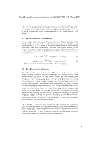 Facial Expression Detection for video sequences using local feature extraction algorithms | PDF