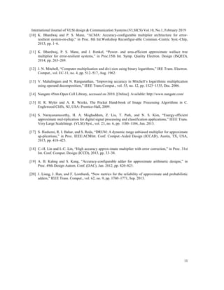 A METHODOLOGY FOR IMPROVEMENT OF ROBA MULTIPLIER FOR ELECTRONIC ...