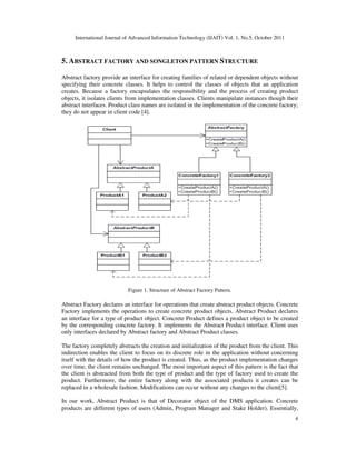 ABSTRACT FACTORY AND SINGLETON DESIGN PATTERNS TO CREATE DECORATOR ...
