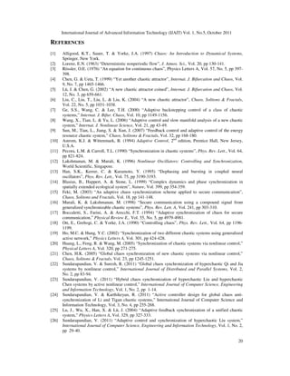 ADAPTIVE CONTROL AND SYNCHRONIZATION OF RÖSSLER PROTOTYPE-4 SYSTEM | PDF